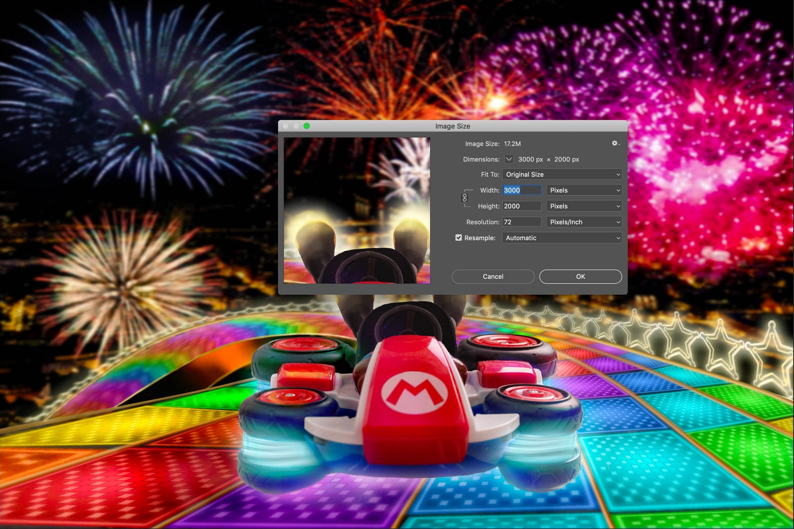 Mario Kart Rainbow Road Digital Backdrop | Gaming Photoshop (digital ...