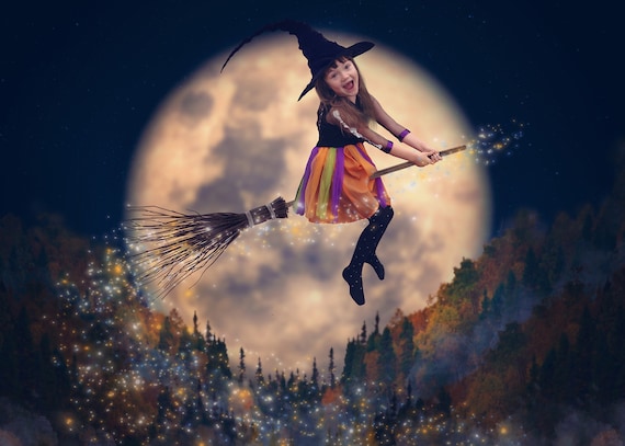 Animated Flying Witch