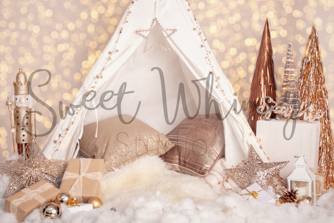 Christmas Bokeh Digital Backdrop | Photoshop Digital Backgrounds ...