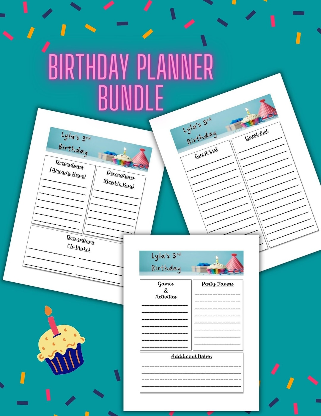 Printable Birthday Planner - Etsy