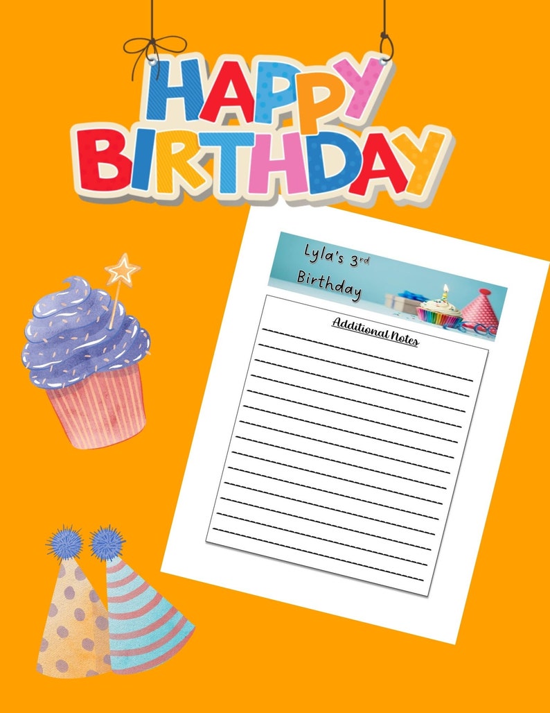 Printable Birthday Planner - Etsy