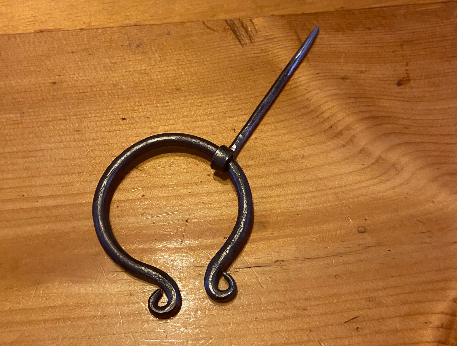 Hand Forged Celtic Cloak Pin - Etsy