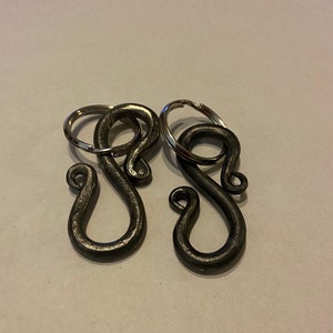 Blacksmith Carabiner Keychain, Hand Forged, Iron Anniversary Gift. - Etsy