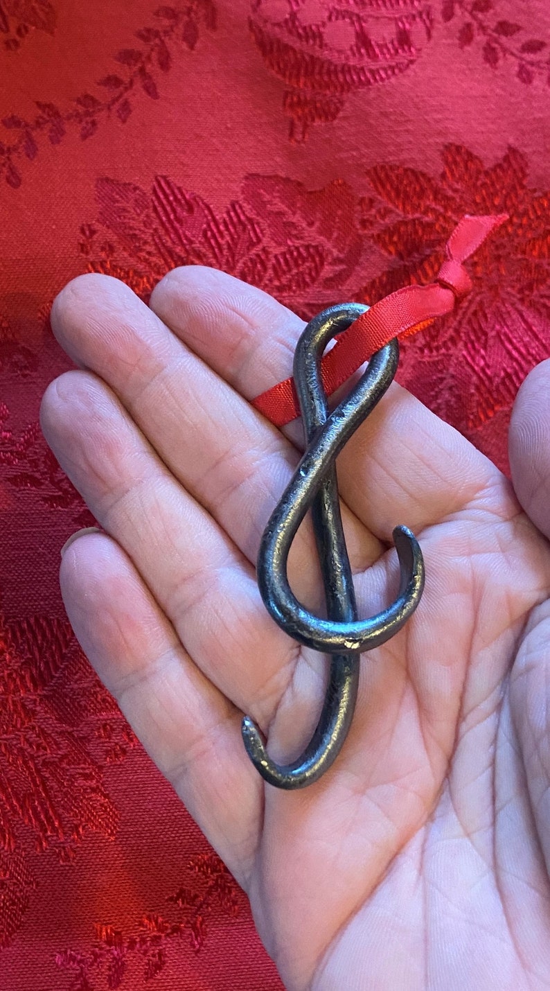 Hand Forged Treble Clef Christmas Ornament - Etsy