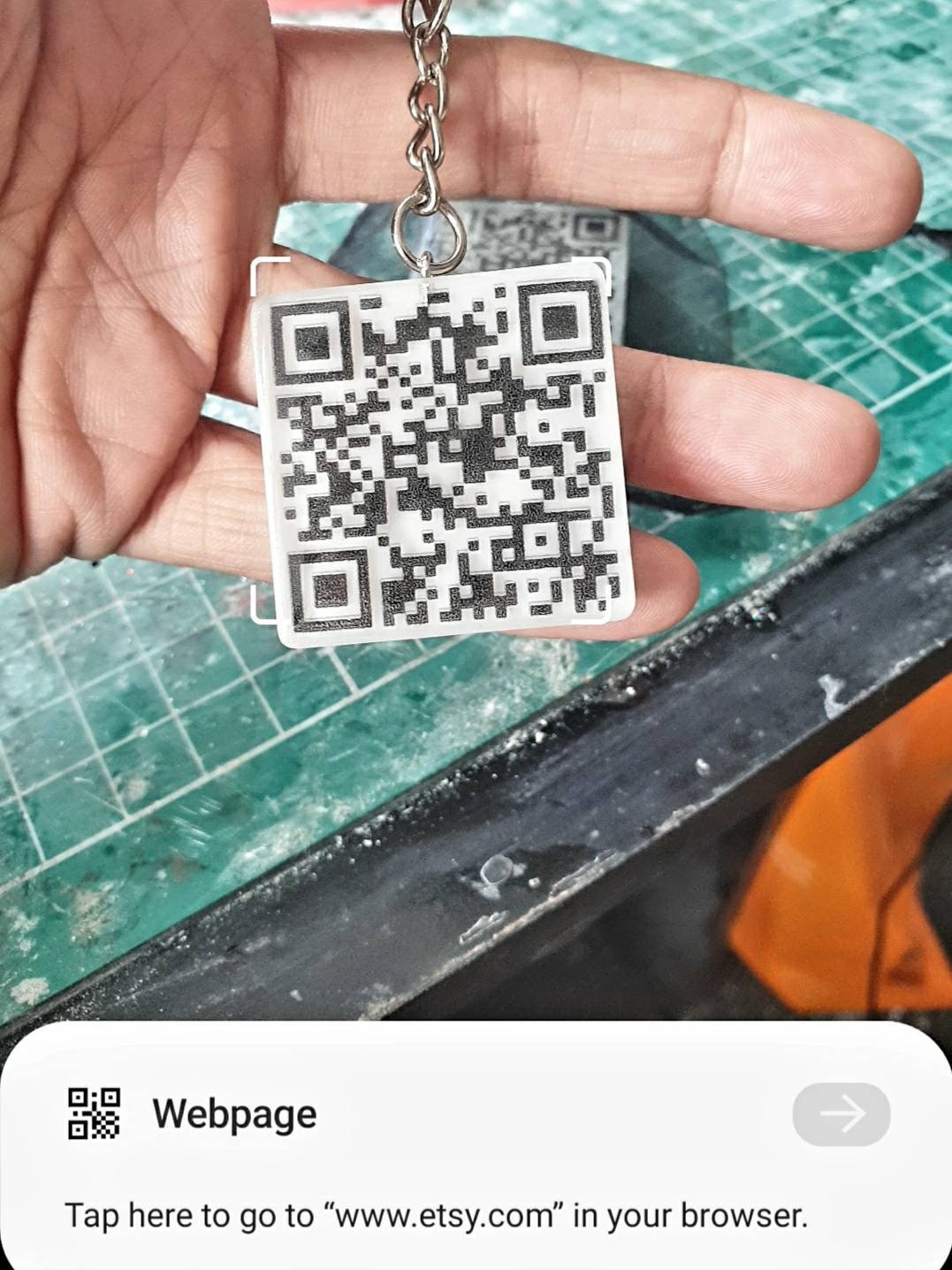 Porte-clés qr personnalisé sur le plan personnel Code fourni - Etsy France