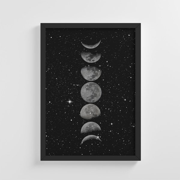 Moon Poster - Etsy