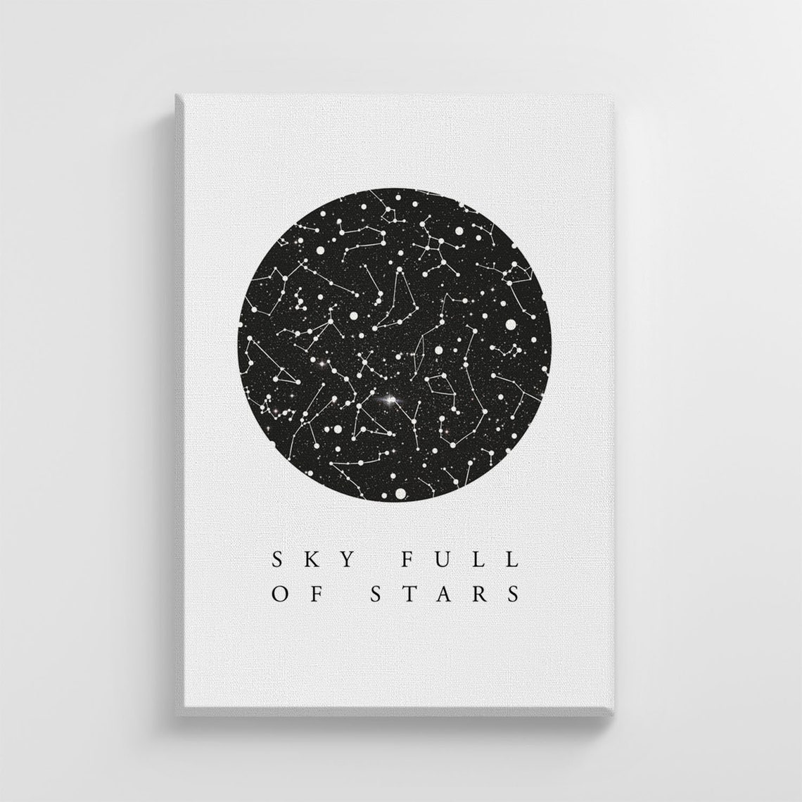 Stars Constellation Cosmic Atlas Map Large Canvas Nature Space Art ...