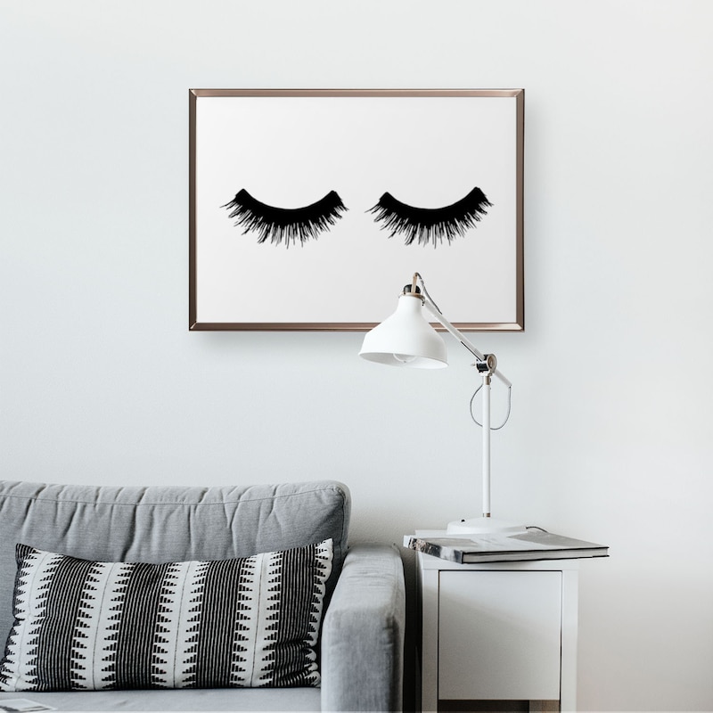 Eyelashes Print - Etsy