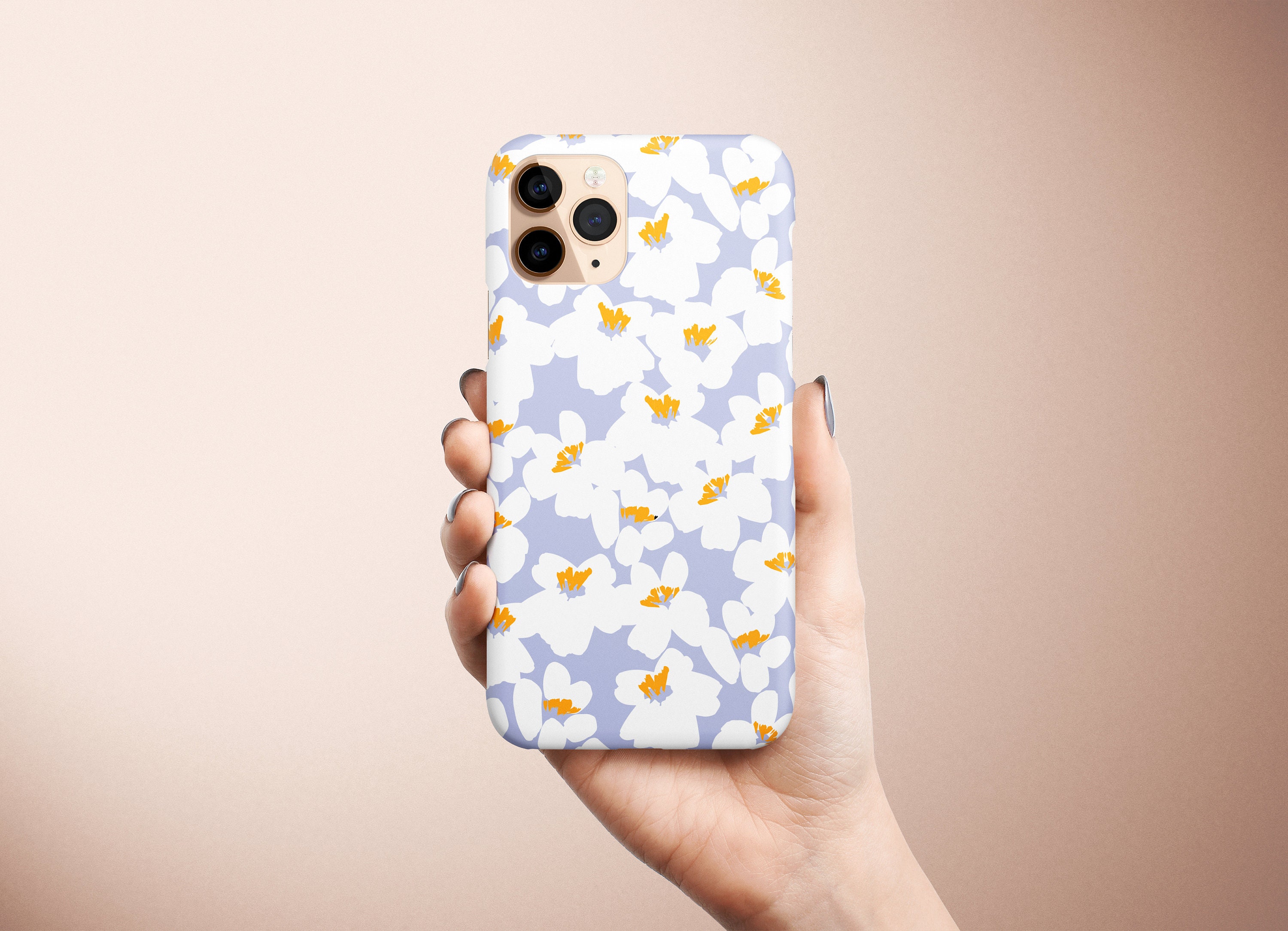 Periwinkle Abstract Daisy Phone Case Cute Iphone 12 Pro Case - Etsy UK