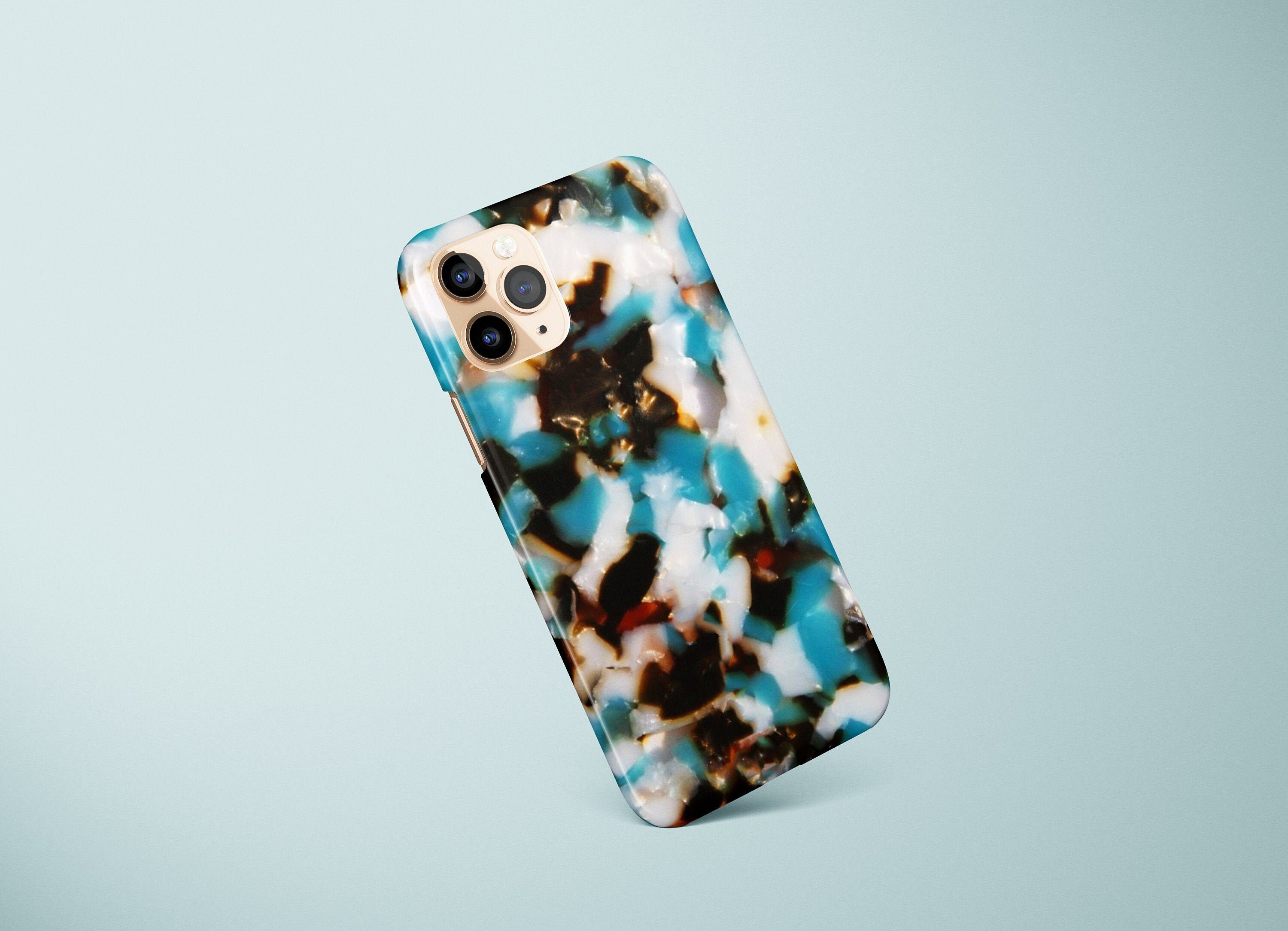 Tortoise Shell Vintage Turquoise Pattern Case Iphone 11 Pro | Etsy