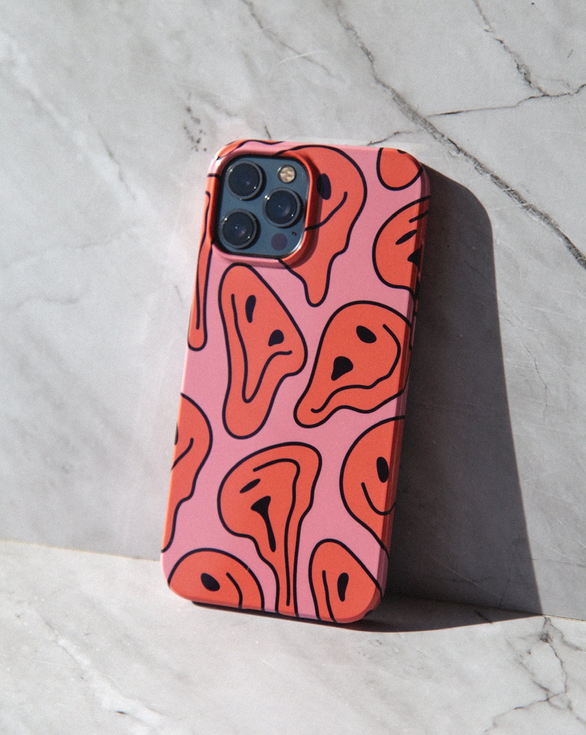 Smiley Face Iphone Case Trippy Aesthetic Melting Phone Case - Etsy