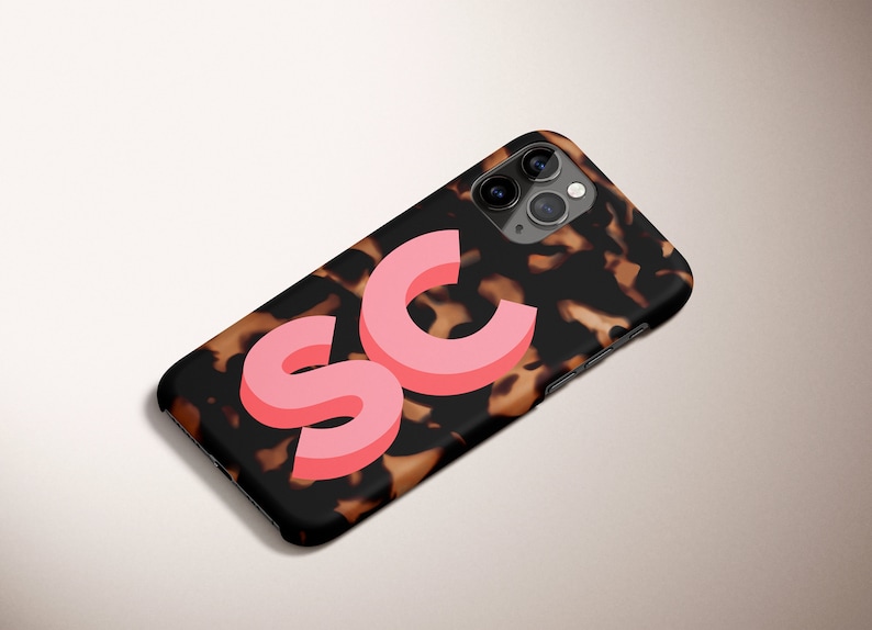 Personalised Large Initial Iphone Case Iphone 12 Case Custom - Etsy