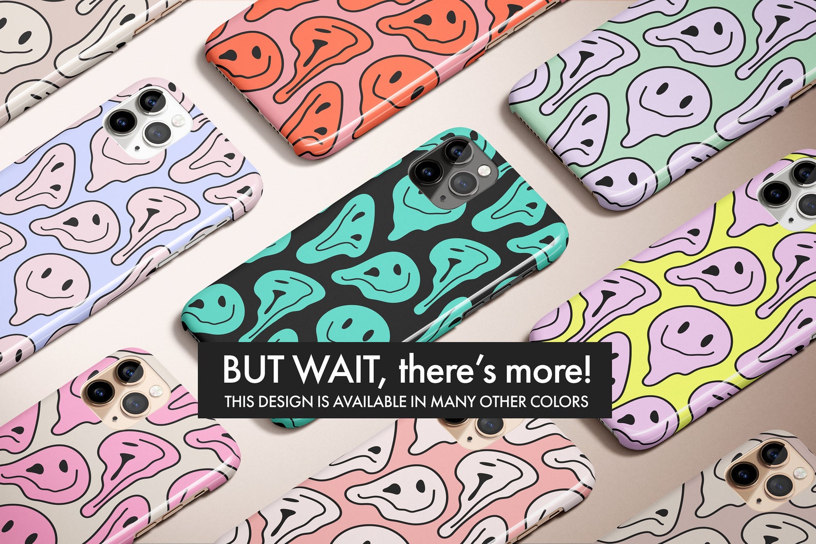 Smiley Face Iphone Case Trippy Aesthetic Melting Phone Case - Etsy