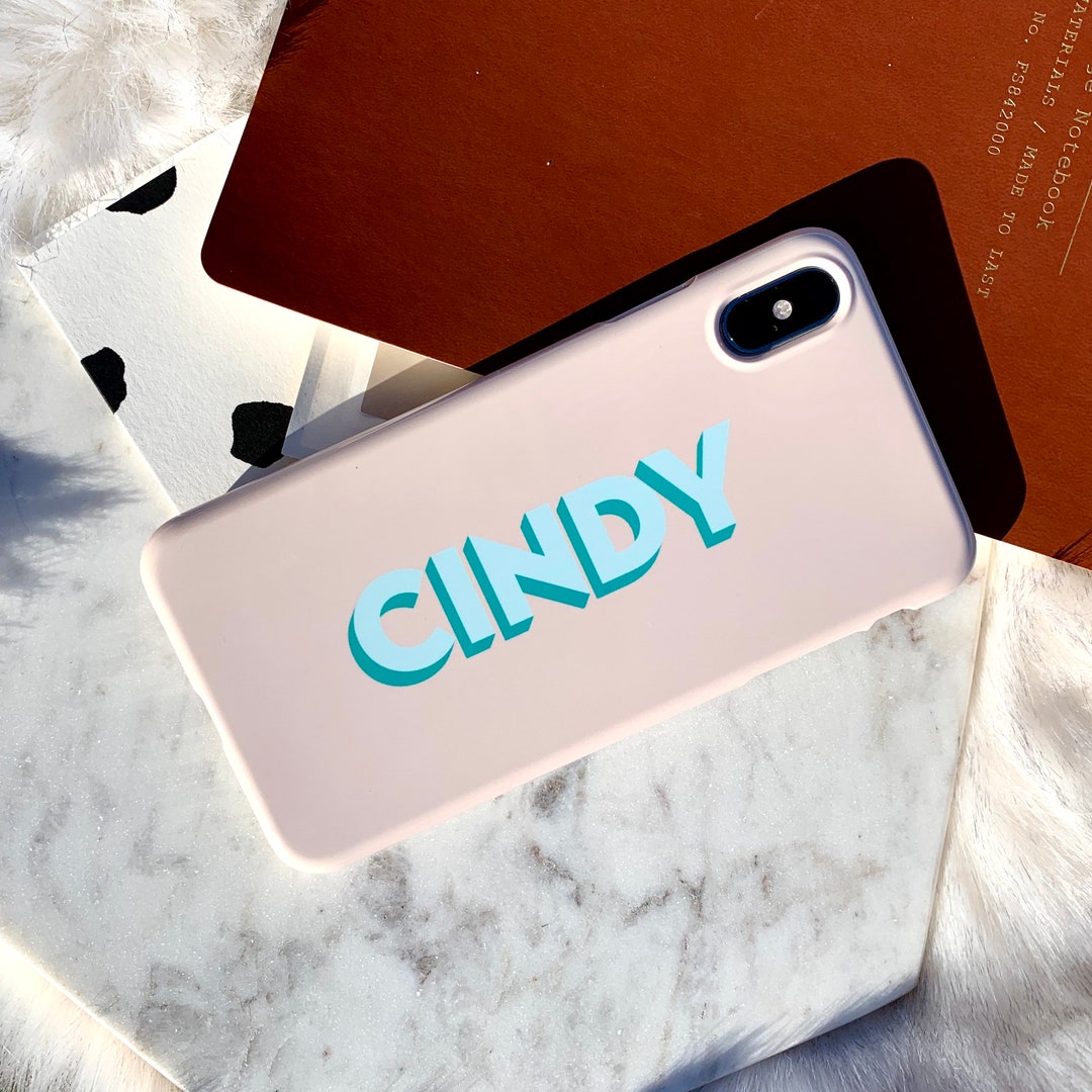 Personalized Name iPhone Case, Custom Text Monogram - Etsy