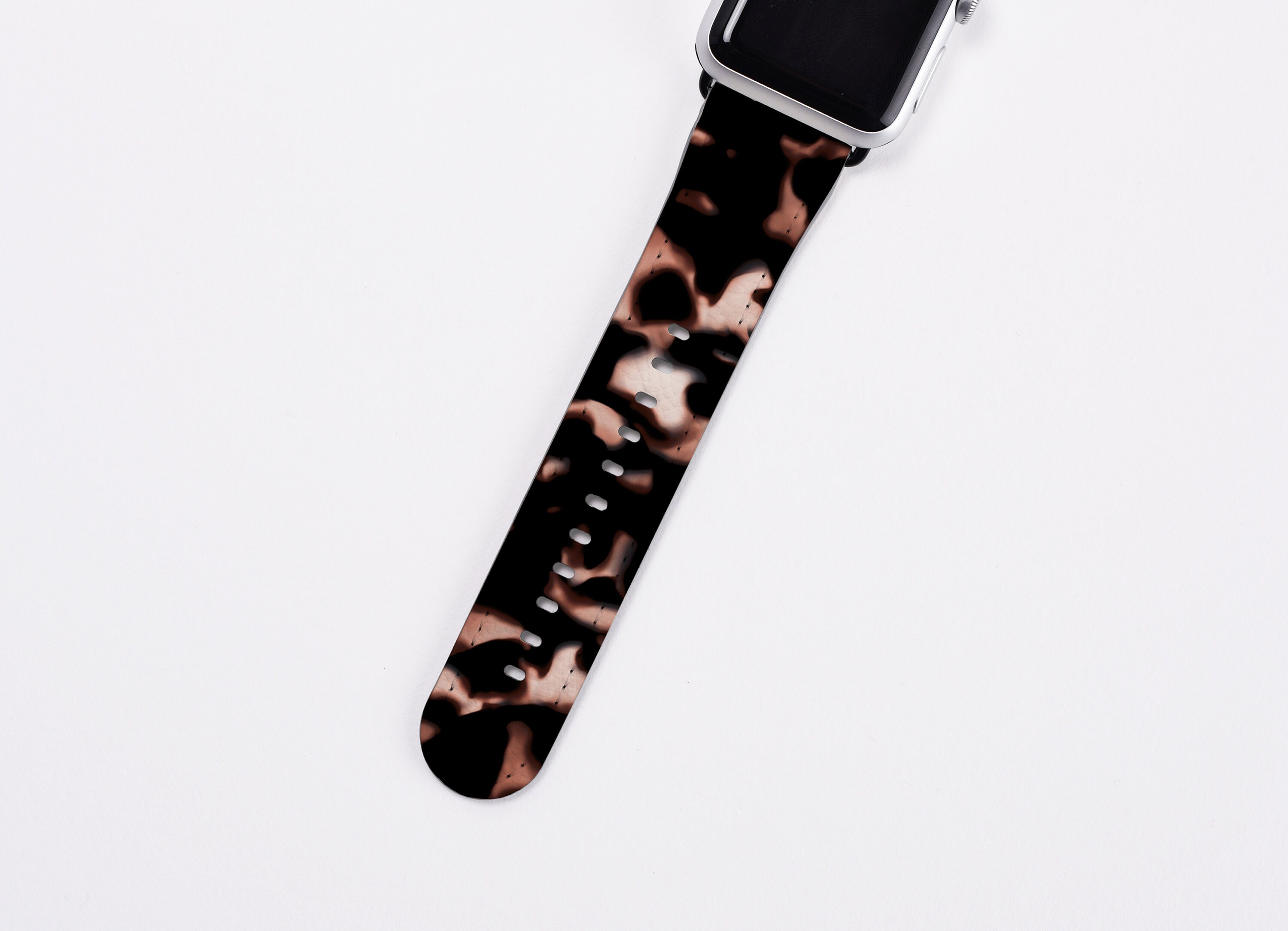 Tortoise Pattern Apple Watch Strap, Rose Animal Spots Band, Classy ...