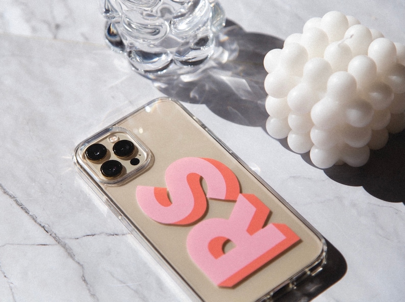 Large Monogram Phone Case Custom Initial Iphone Case - Etsy