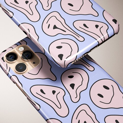 Smiley Face Iphone Case Trippy Aesthetic Melting Phone Case - Etsy