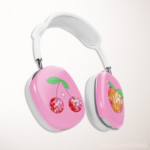 Airpods Max Covers, Mismatching Disco Fruit Cherry Peach Hard Plastic ...