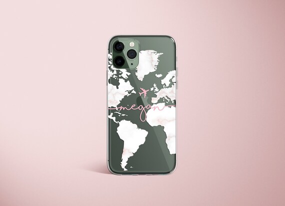 Iphone Case Map Personalised Handwritten Name Iphone X XS Xr - Etsy