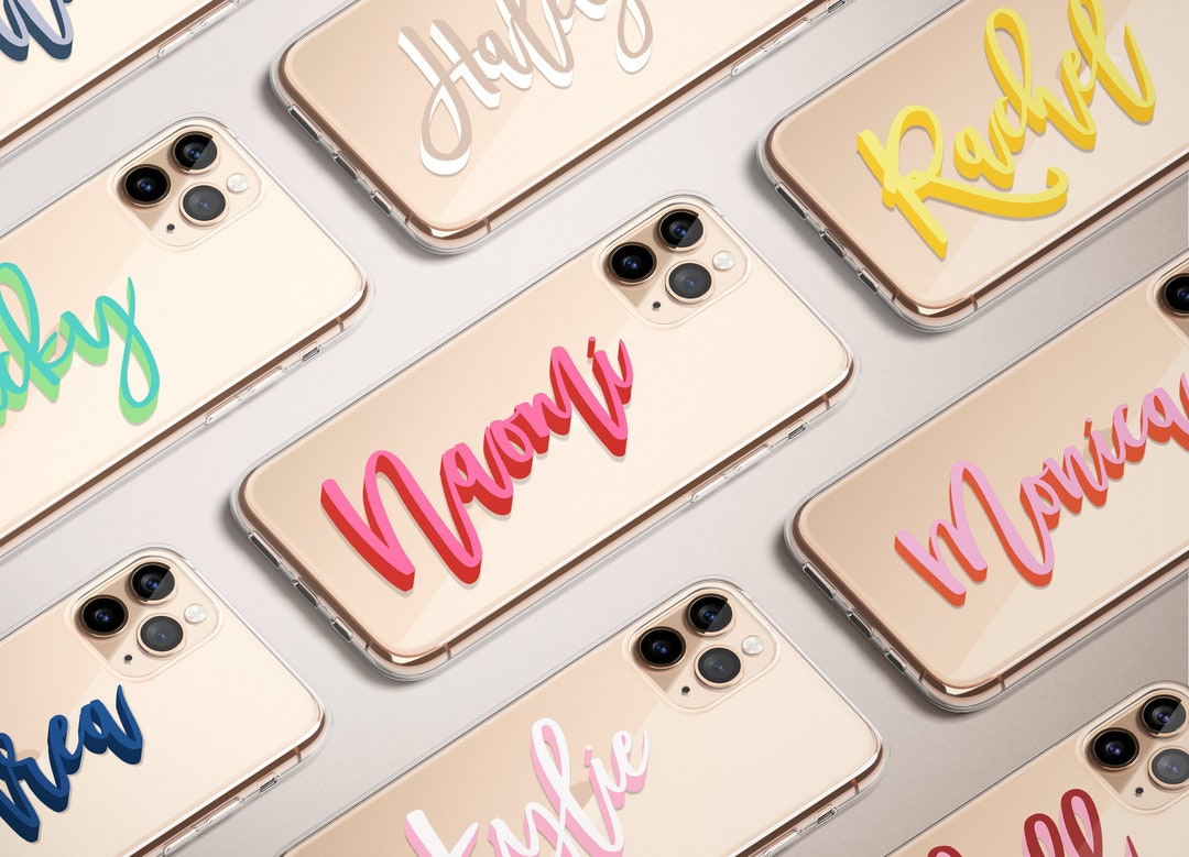 Custom Name iPhone 14 Case, Cursive Monogram Phone 13 Case ...