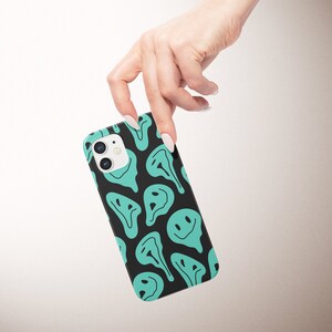 Smiley Face iPhone Case, Trippy Aesthetic Melting Phone Case, iPhone 12 ...