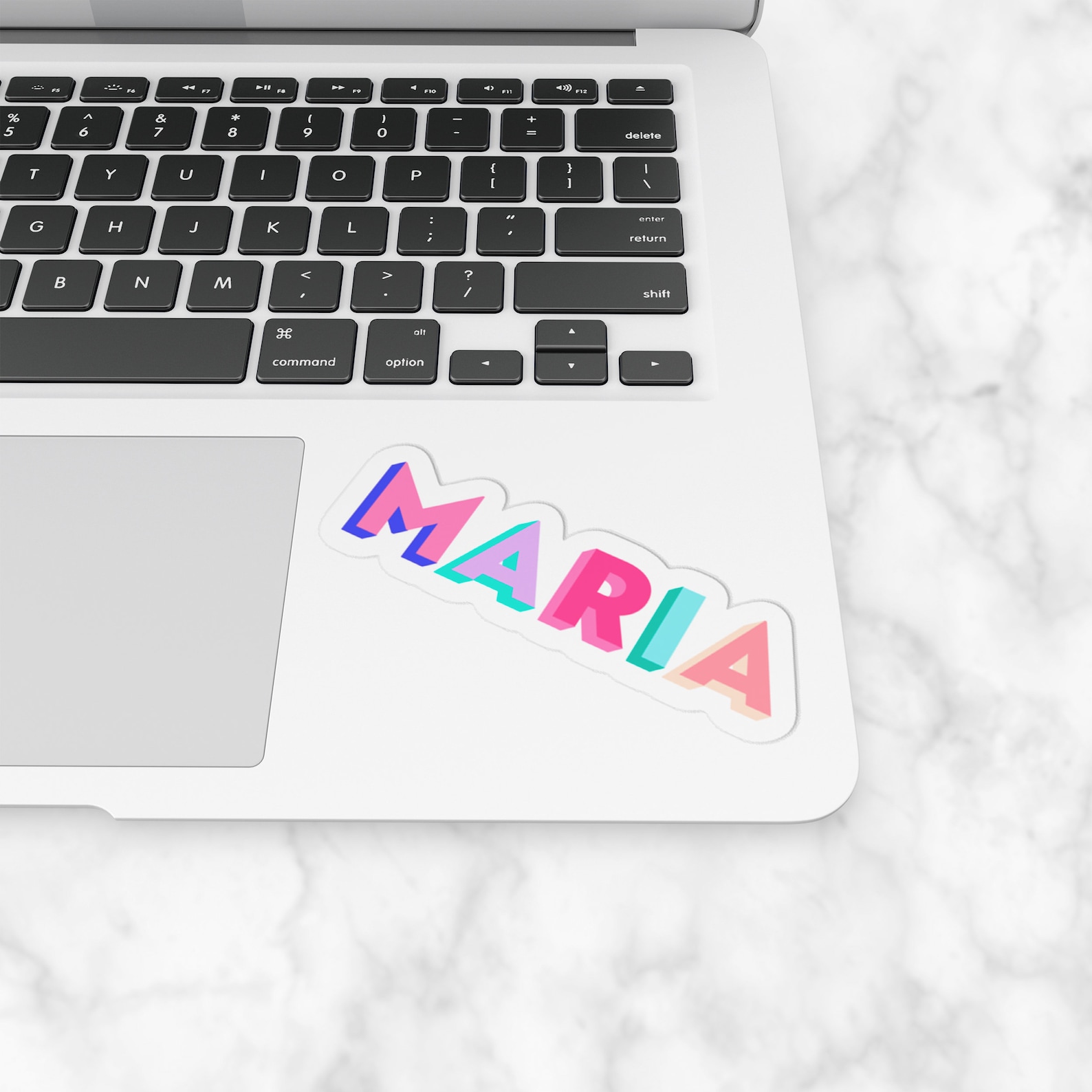 Personalised Sticker Rainbow Dropshadow 2 Sticker Pack - Etsy