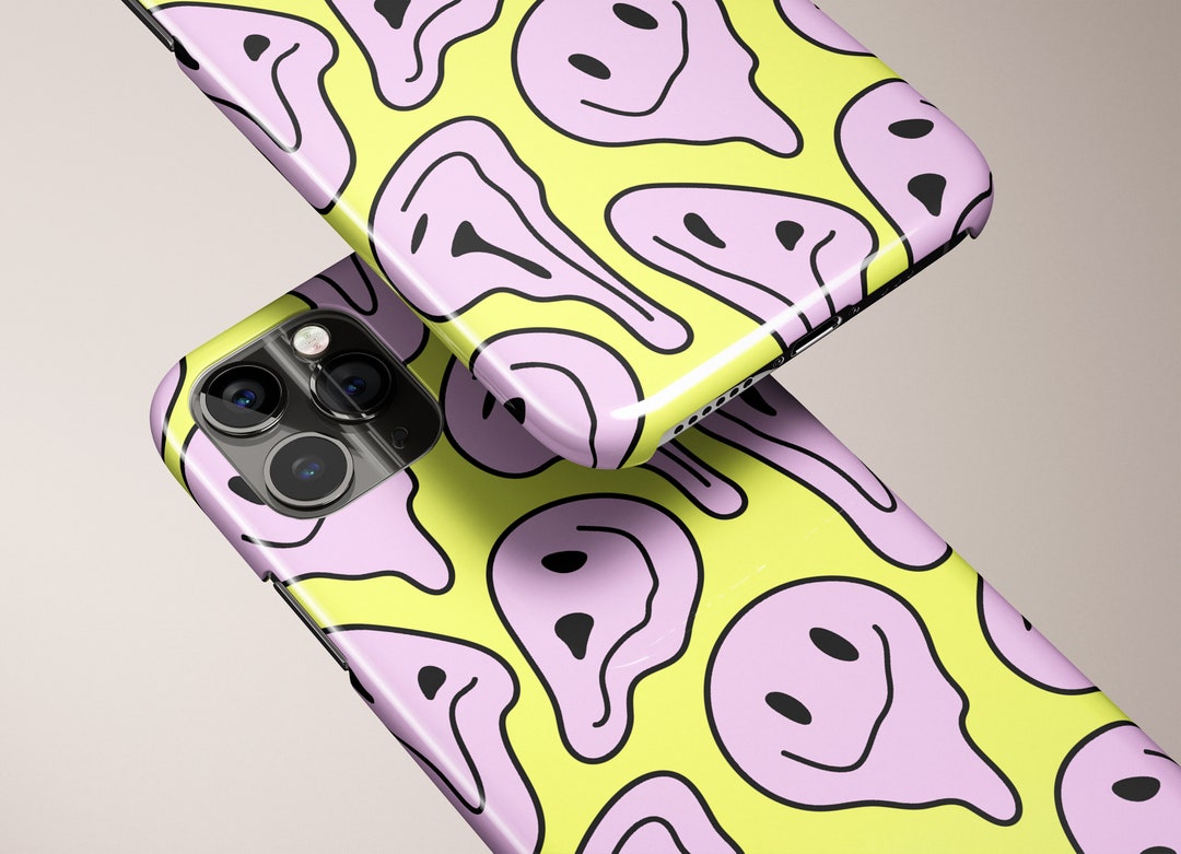 Smiley Face iPhone Case, Trippy Aesthetic Melting Phone Case, iPhone 12 Case iPhone 12 Pro Case ...