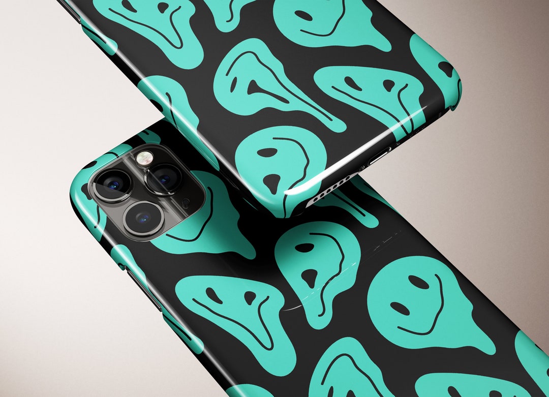 Smiley Face iPhone Case, Trippy Aesthetic Melting Phone Case, iPhone 12 Case iPhone 12 Pro Case ...