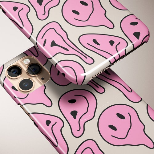 Smiley Face Iphone Case Trippy Aesthetic Melting Phone Case - Etsy