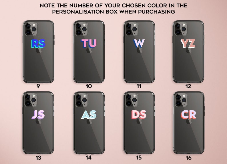 Personalised Drop Shadow Initial Phone Case Monogram Iphone | Etsy