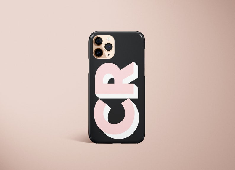 Custom Large Initial iPhone Case Personalized Monogram iPhone | Etsy