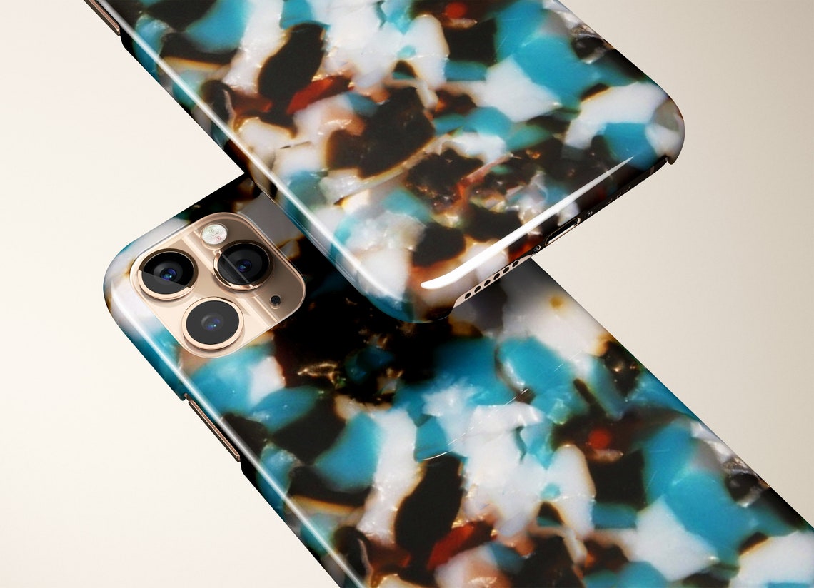 Tortoise Shell Vintage Turquoise Pattern Case Iphone 11 Pro | Etsy