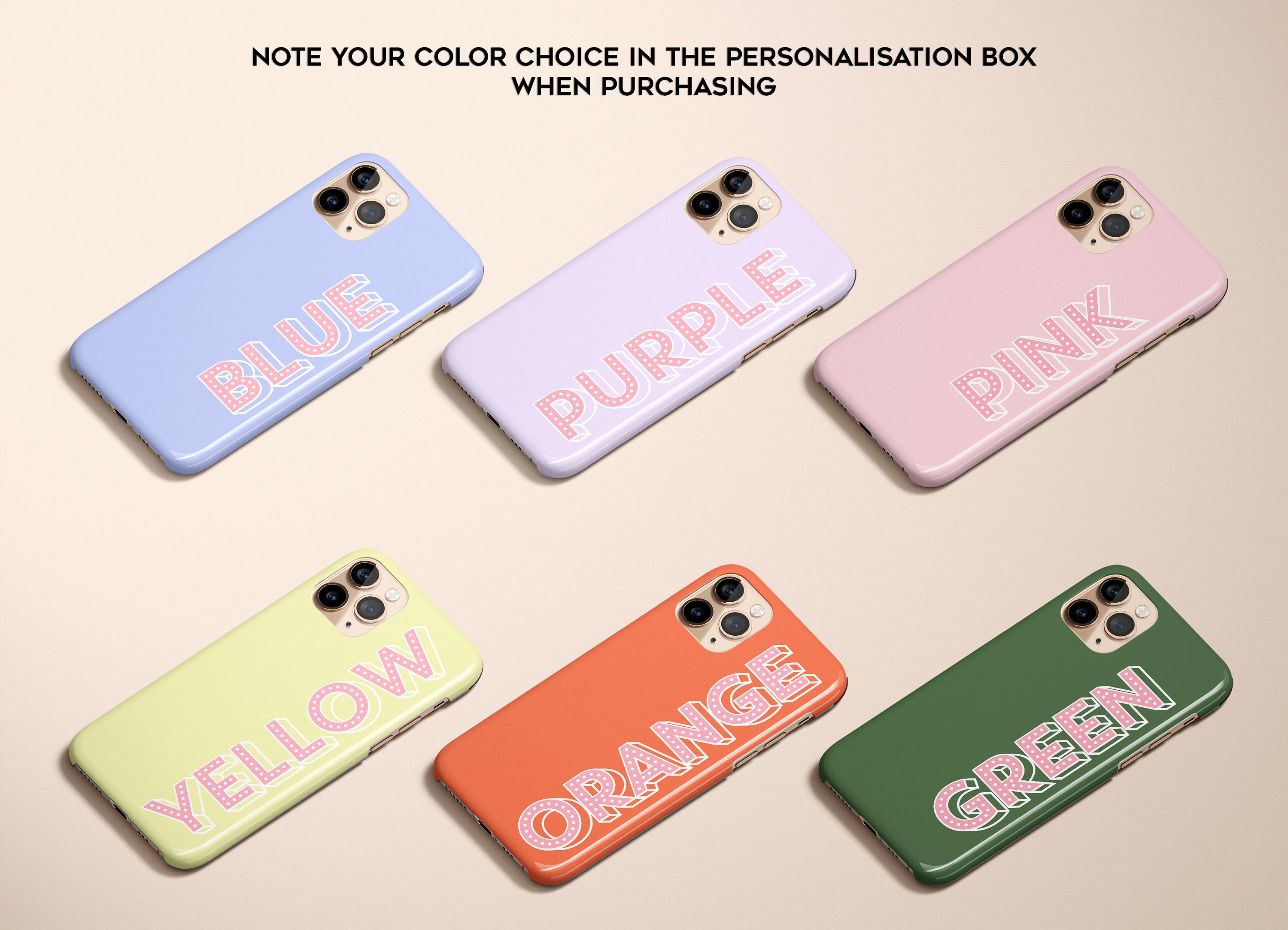 Personalized Phone Case Custom Drop Shadow Name Case Solid - Etsy