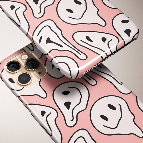 Smiley Face Iphone Case Trippy Aesthetic Melting Phone Case - Etsy