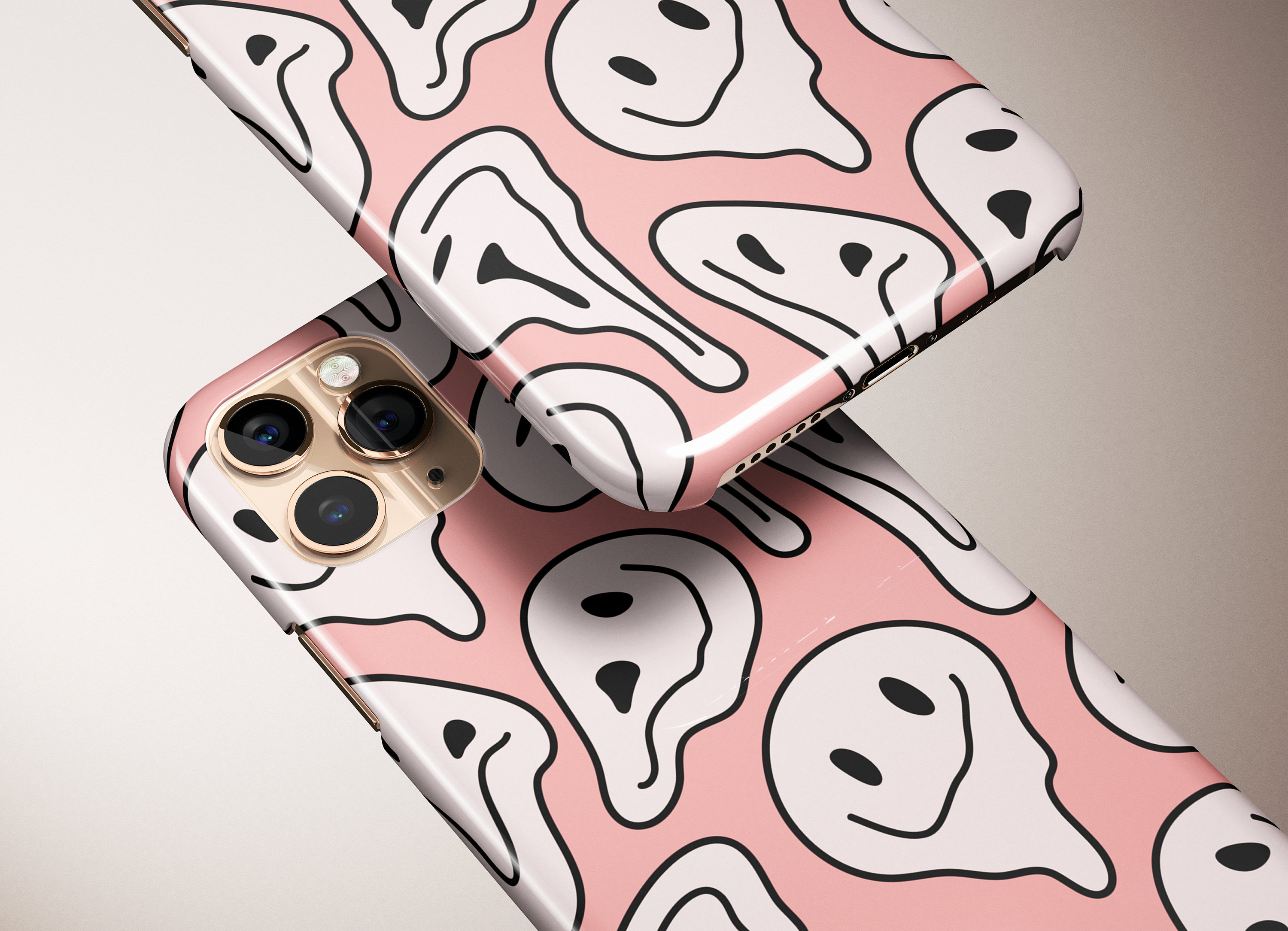 Smiley Face iPhone Case Trippy Aesthetic Melting Phone Case | Etsy