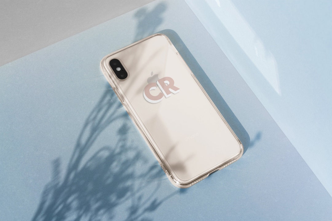 Minimalistic Drop Shadow Initial Phone Case | Custom Monogram iPhone ...