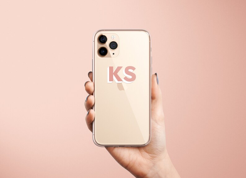 Personalised Drop Shadow Initial Phone Case Monogram Iphone | Etsy