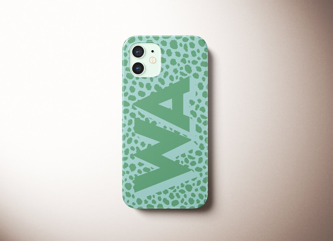 Abstract Dotted Camouflage iPhone Case Custom Initial iPhone 11 Case ...