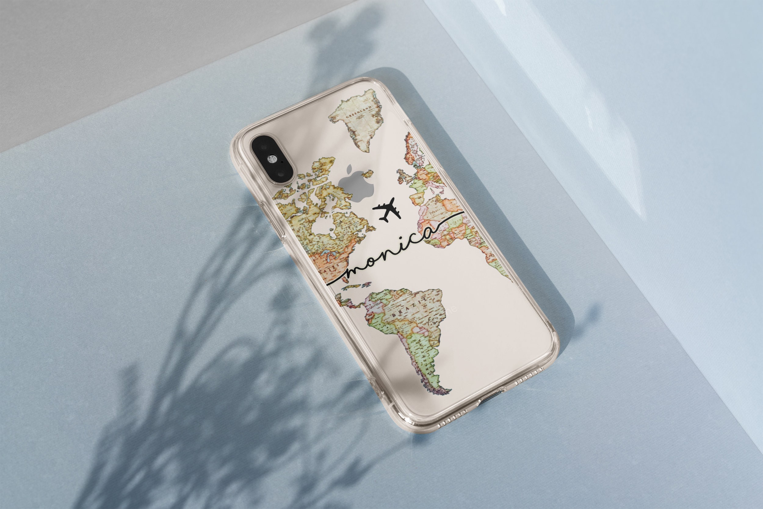 Name Iphone Case Custom Map Atlas Travel Iphone Case Monogram | Etsy