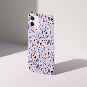 Smiley Face iPhone Case, Trippy Aesthetic Melting Phone Case, iPhone 12 Case iPhone 12 Pro Case ...