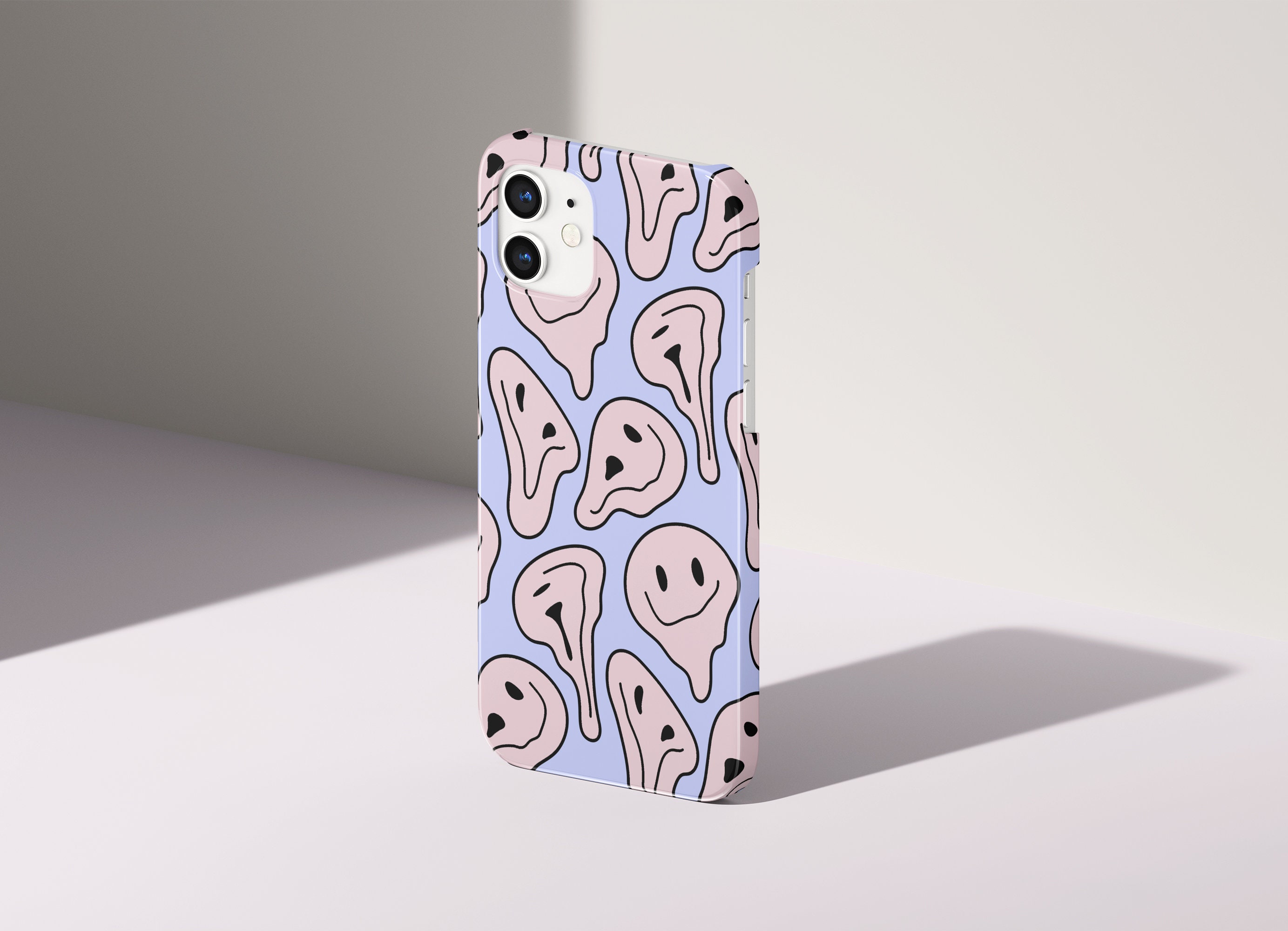 Smiley Face Iphone Case Trippy Aesthetic Melting Phone Case | Etsy