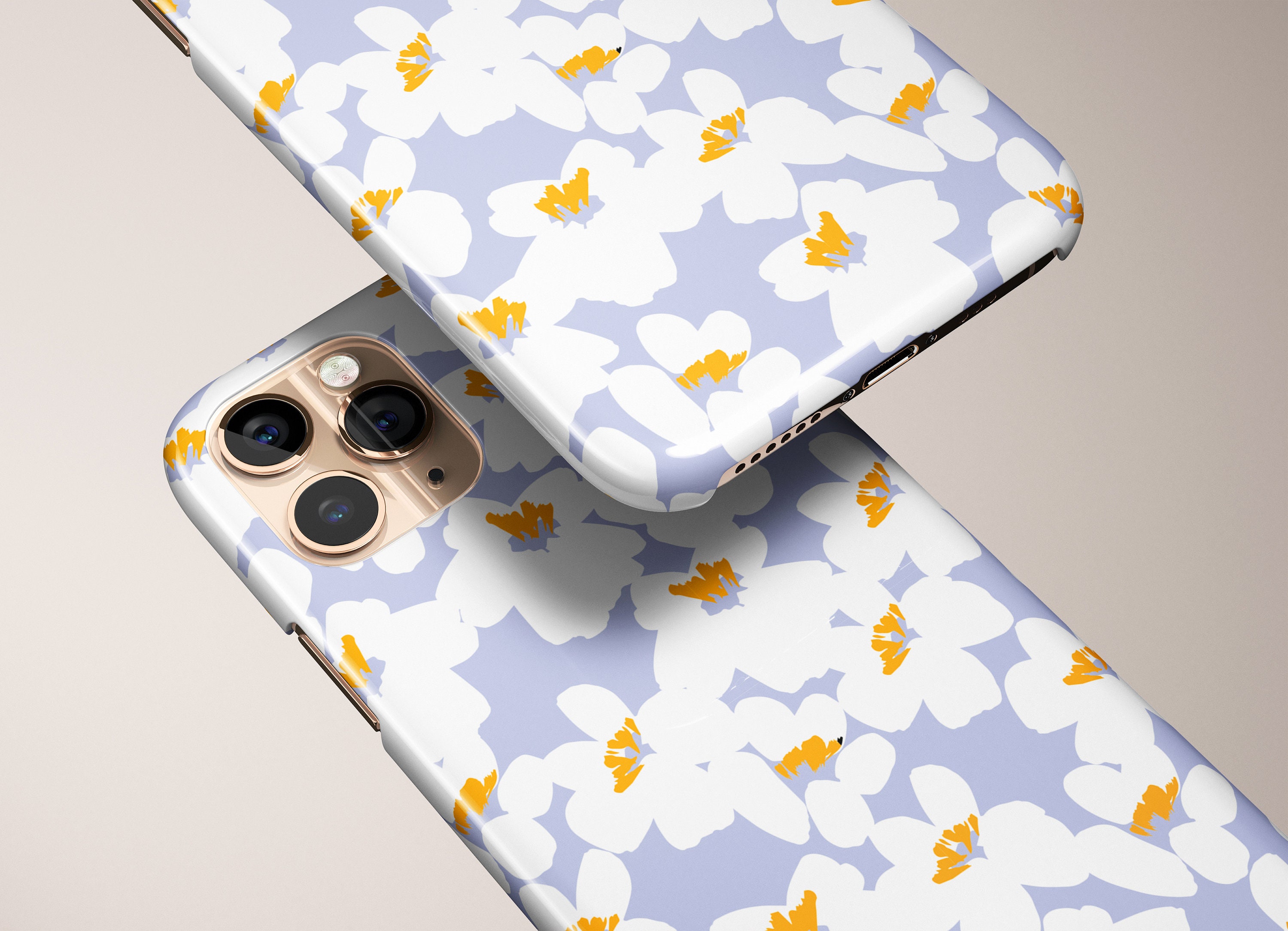 Periwinkle Abstract Daisy Phone Case Cute Iphone 12 Pro Case - Etsy UK