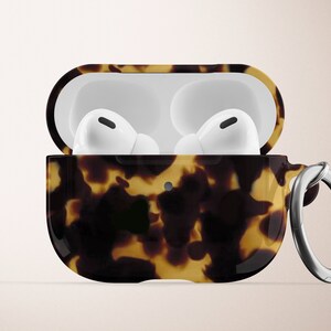 Tortoise Pattern Apple Air Pods Case, Hard Plastic Animal Print Airpods ...