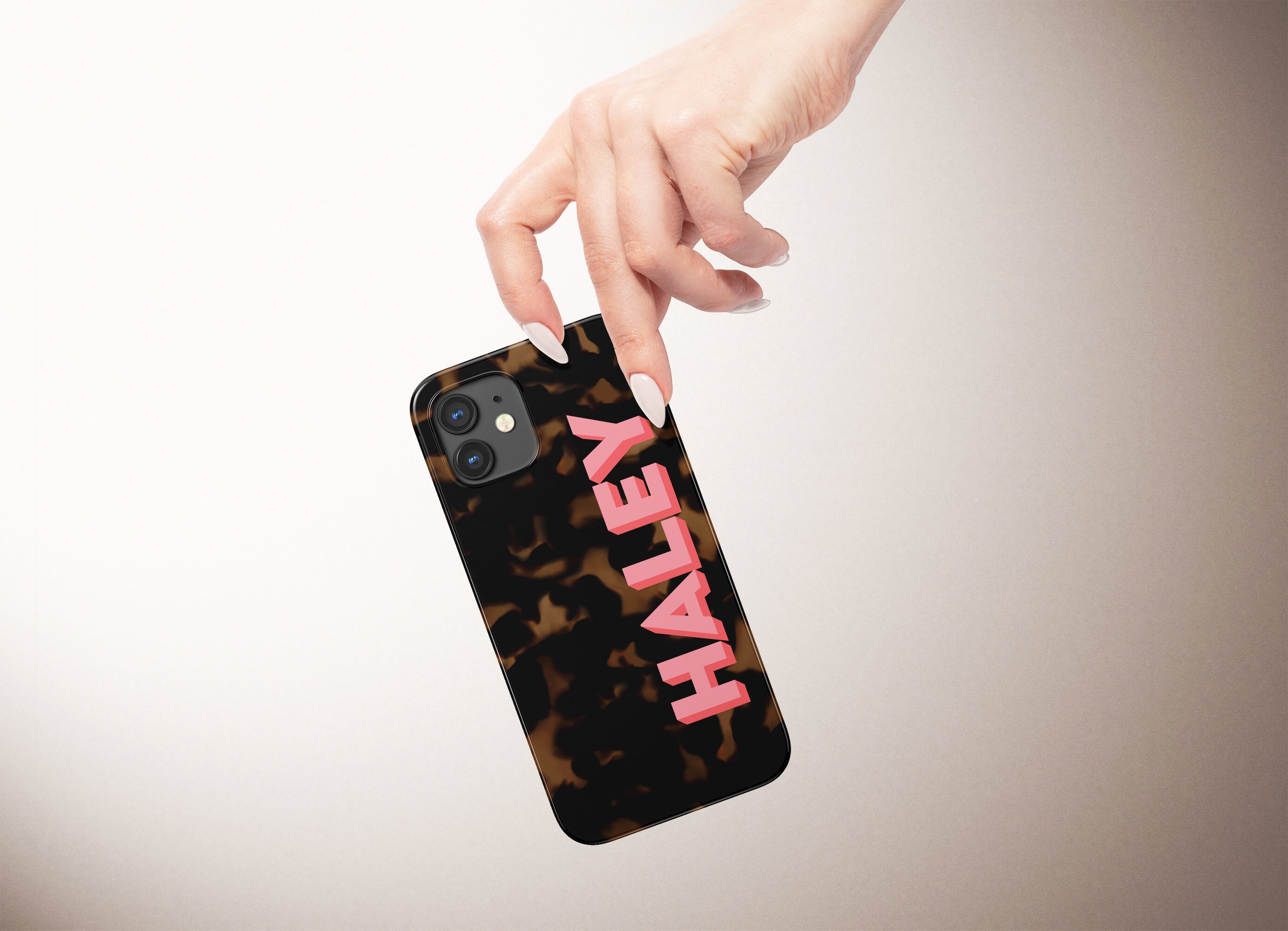 Custom Monogram iPhone Case iPhone 12 Case Classy Tortoise | Etsy