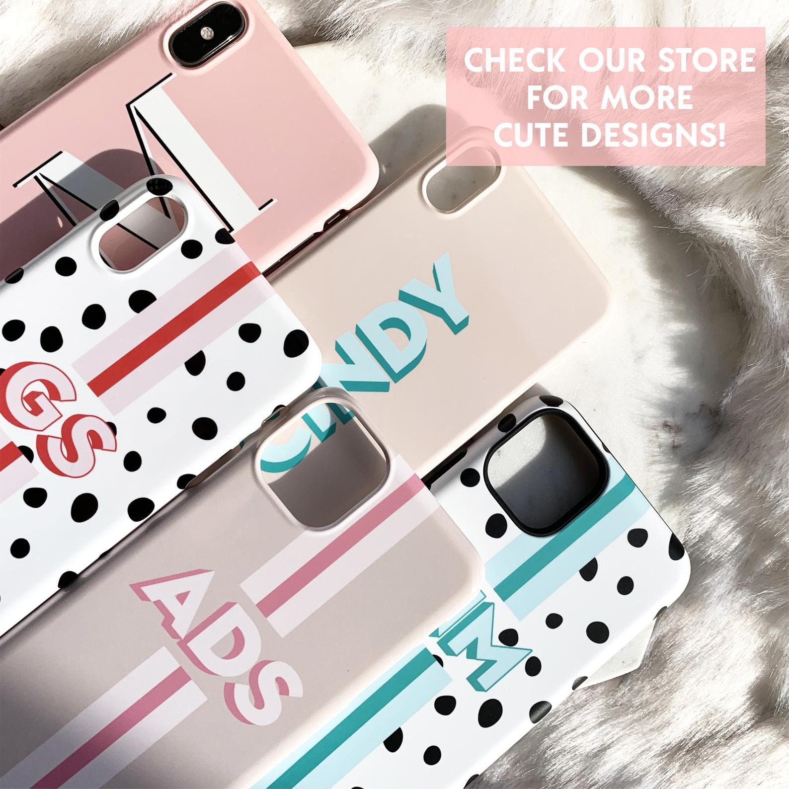 Name Iphone Case Tough Iphone Case Monogram Initials Iphone - Etsy