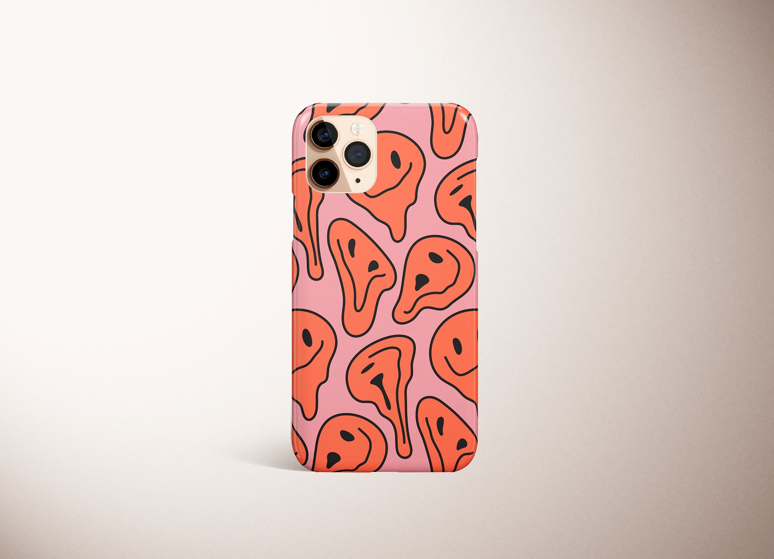 Smiley Face Iphone Case Trippy Aesthetic Melting Phone Case - Etsy