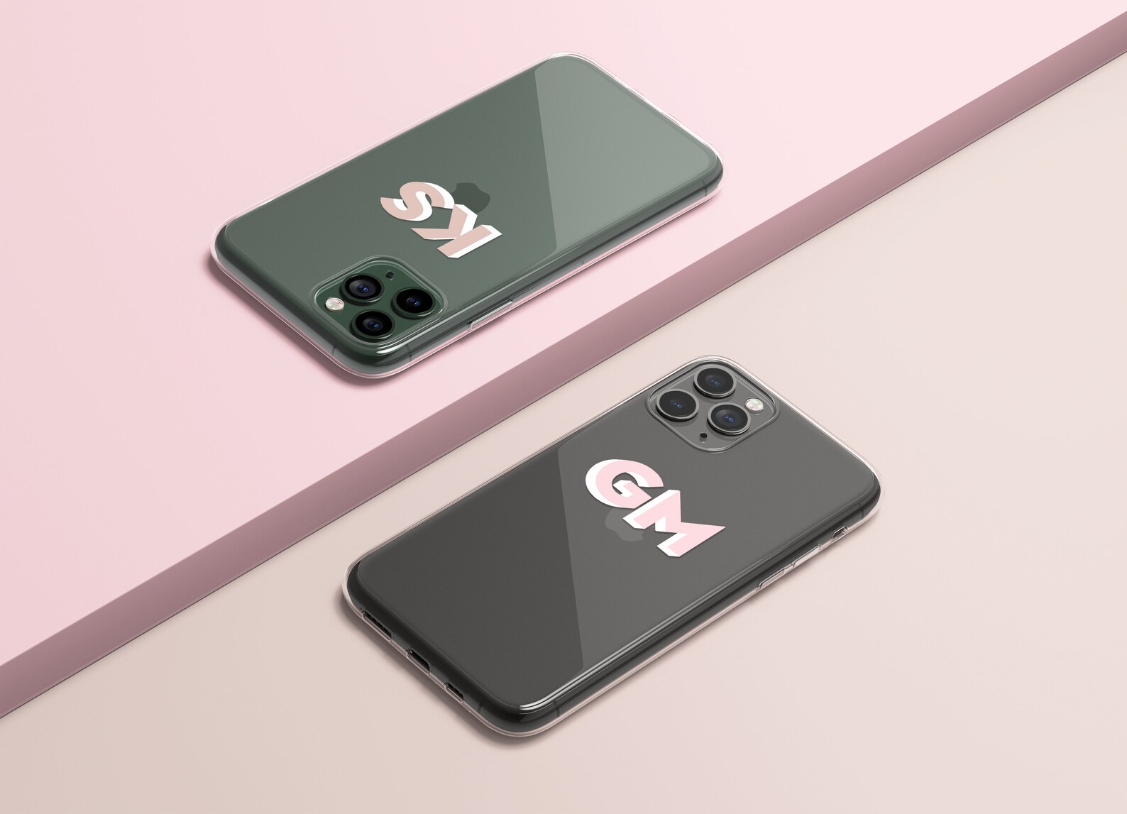 Personalised Drop Shadow Initial Phone Case Monogram Iphone | Etsy