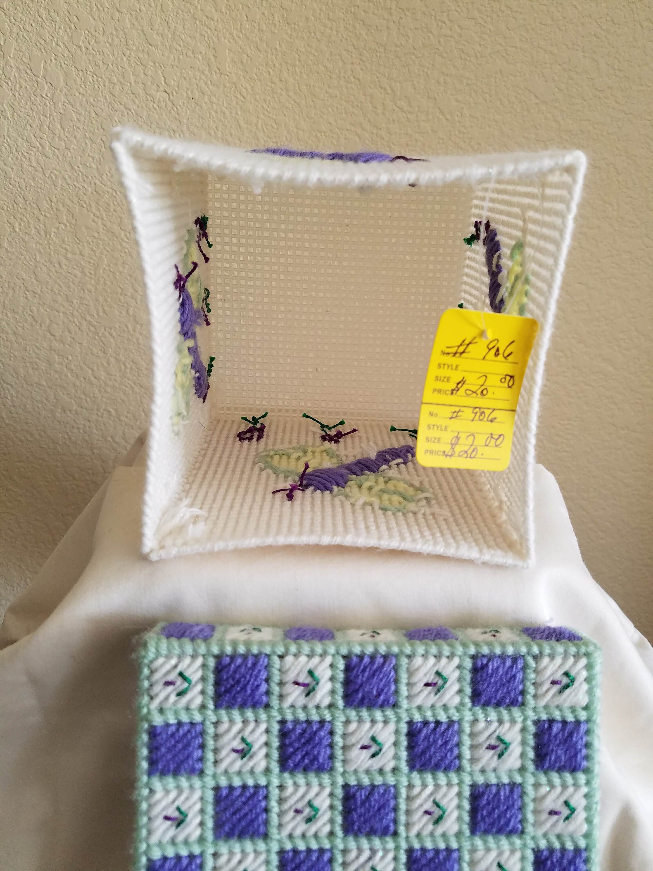 Storage Box Plastic Canvas Box Purple Dragonfly - Etsy