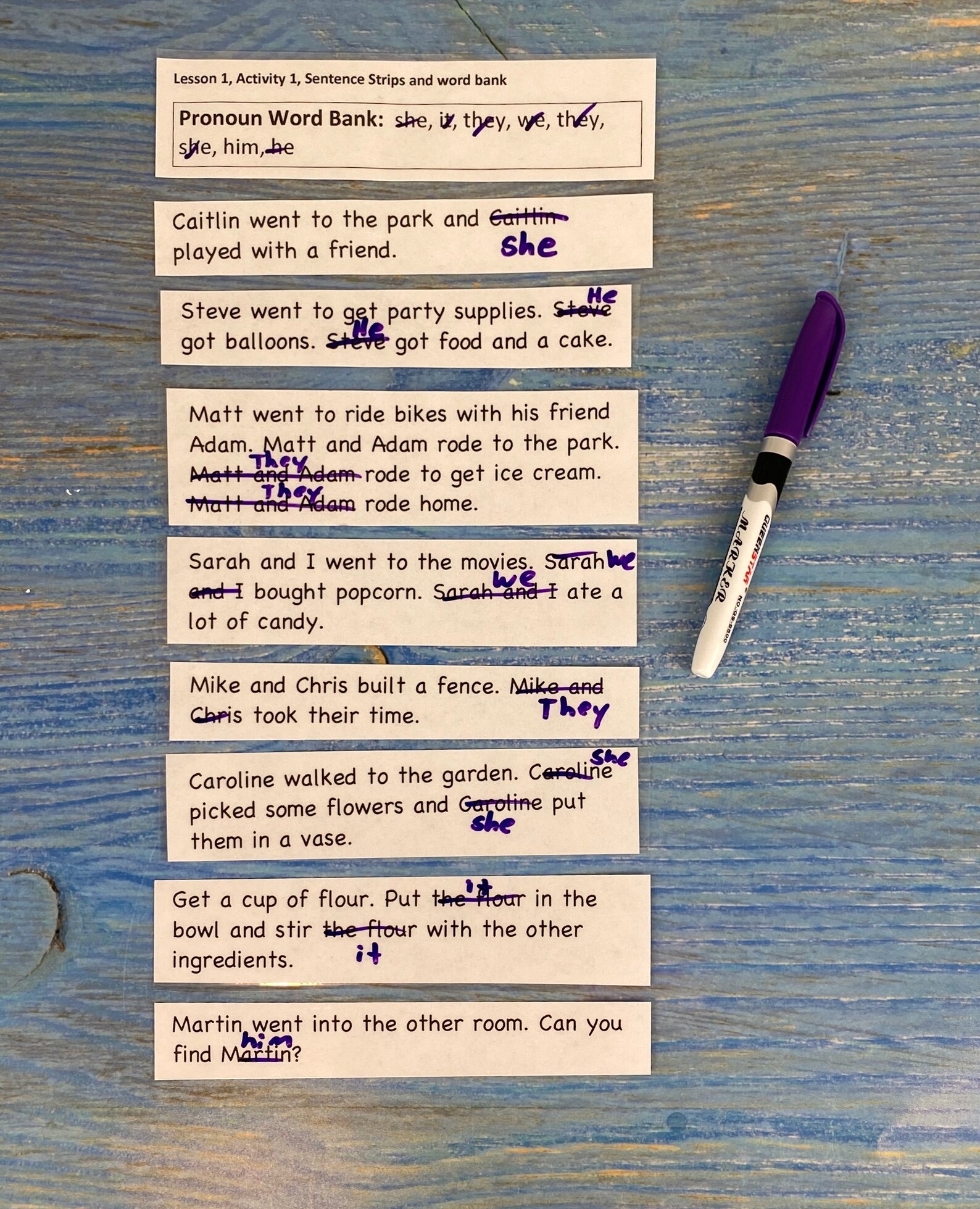 Grammar Set 3 Kit: Pronouns, Conjunctions, and Interjections - Etsy