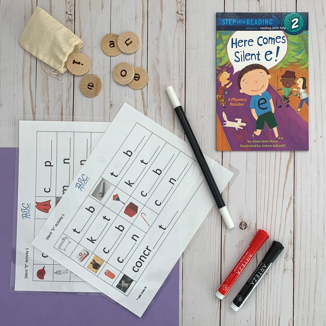 Silent E Activities for Ages 4-9, Materials Only - Etsy